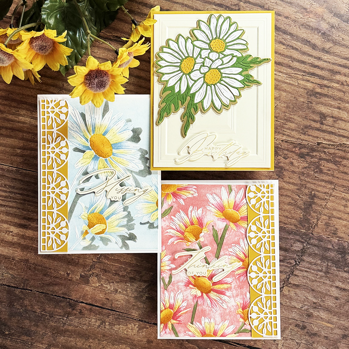 Yana's Daisies Collection Betterpress Press Plates Embossing Layering ...